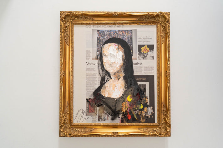 UNTITLED Portrait work (Mona Lisa) painting – TOMOYA NAKANO STUDIO