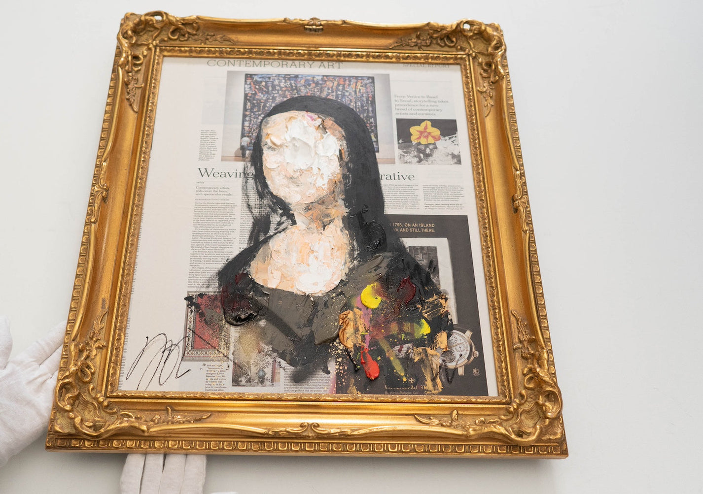 UNTITLED Portrait work (Mona Lisa) painting – TOMOYA NAKANO STUDIO
